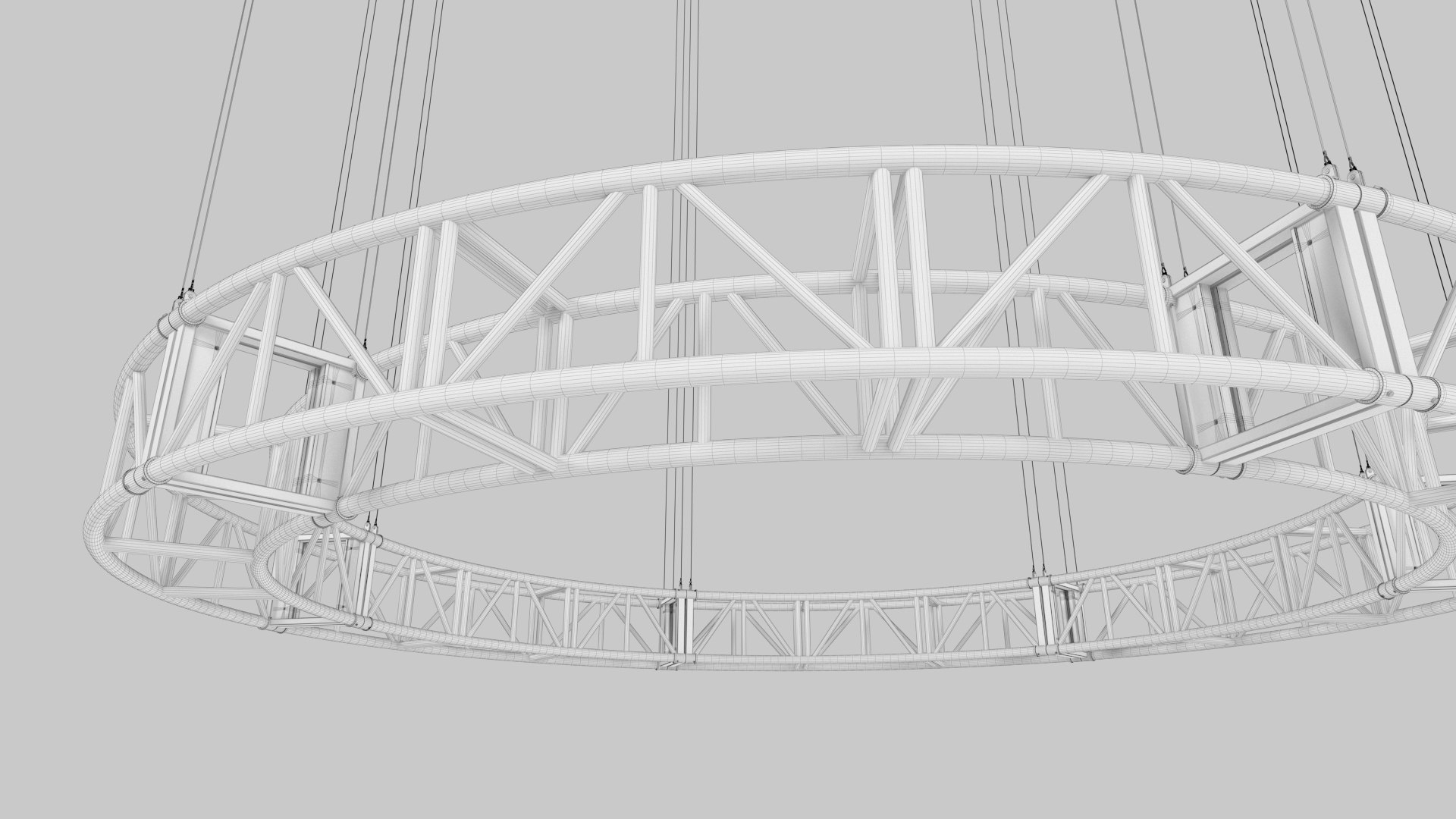 3D Circular Truss Stage 2 Model - TurboSquid 2320691