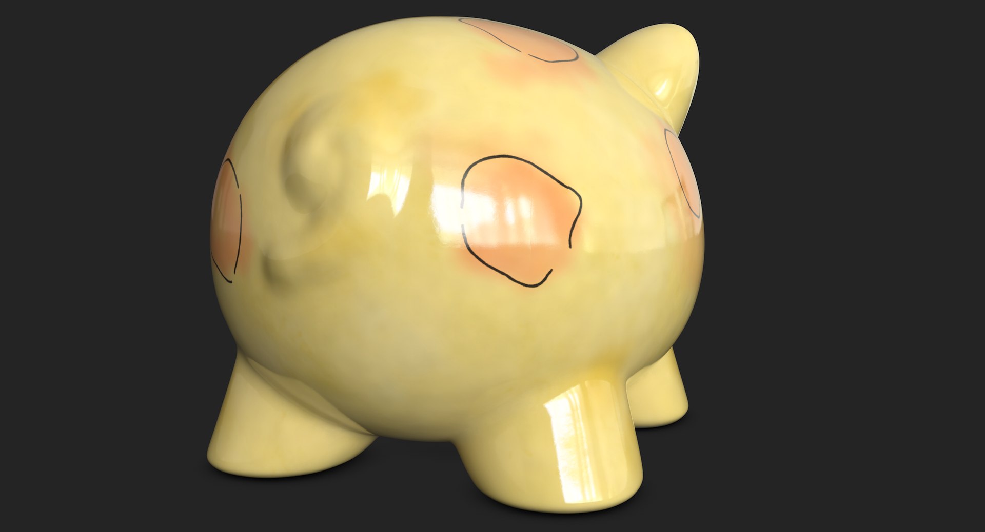 Realistic Piggy Bank 3D Model - TurboSquid 1295838