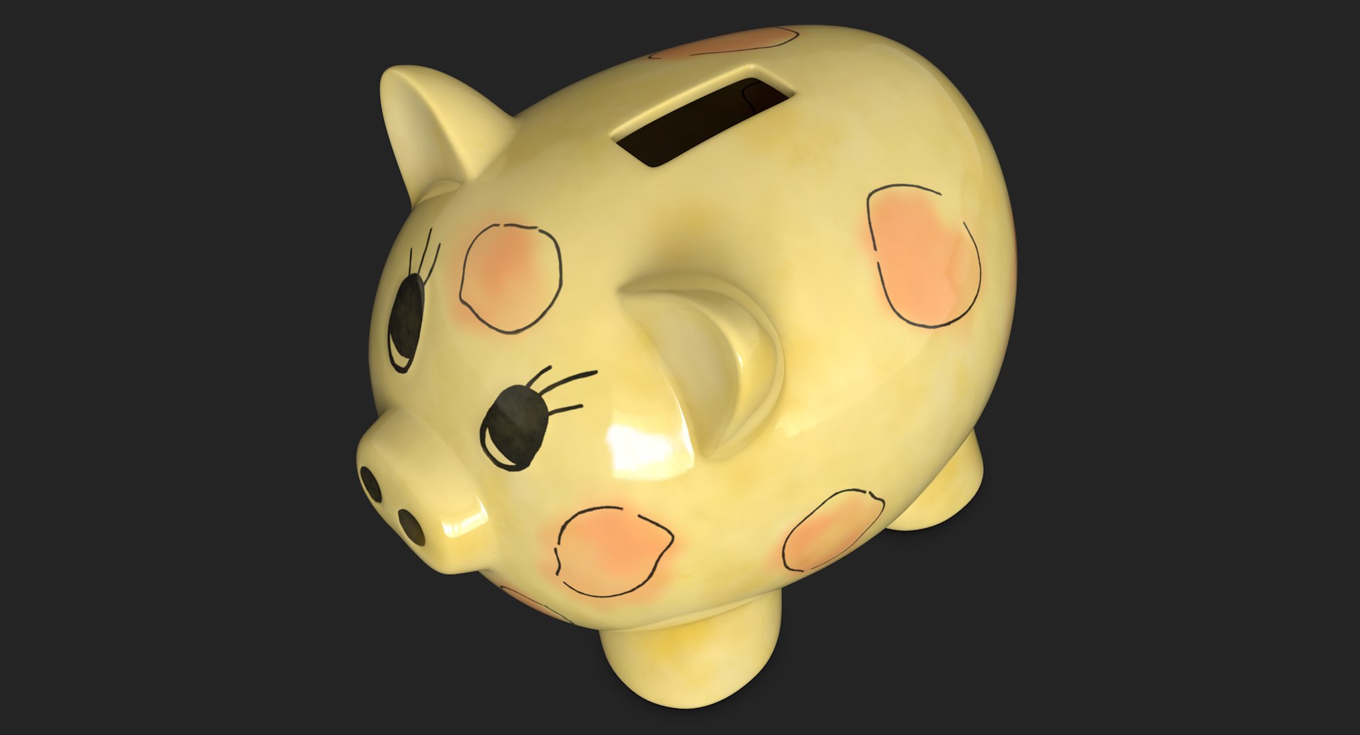 Realistic Piggy Bank 3D Model - TurboSquid 1295838