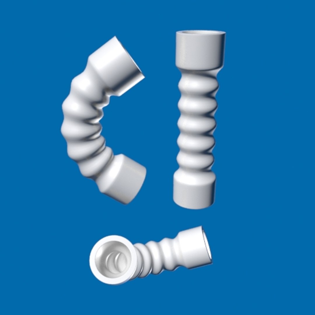 3d model of pvc piping fittings