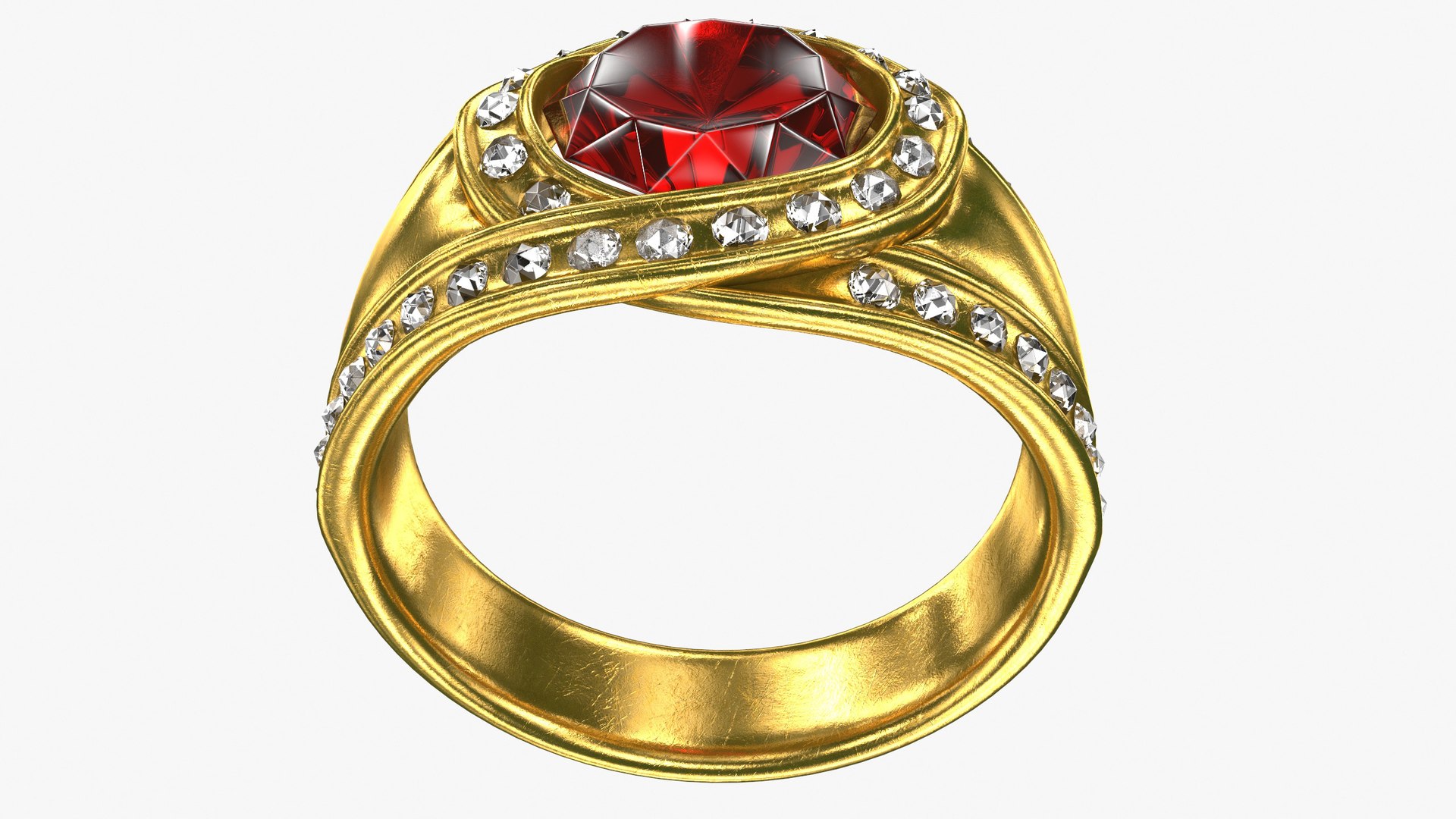 3D Golden Ring Model - TurboSquid 2021142