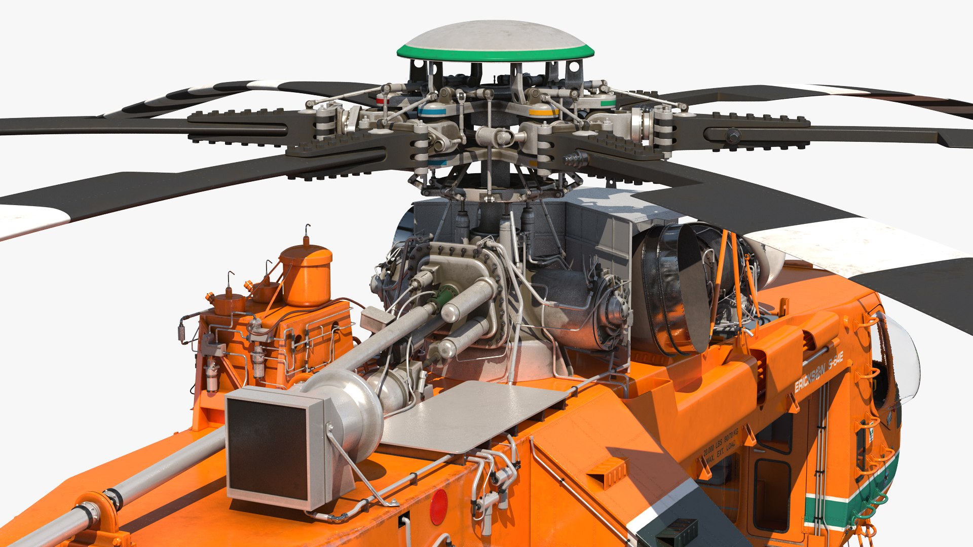 Sikorsky s-64 skycrane helicopter model - TurboSquid 1486456