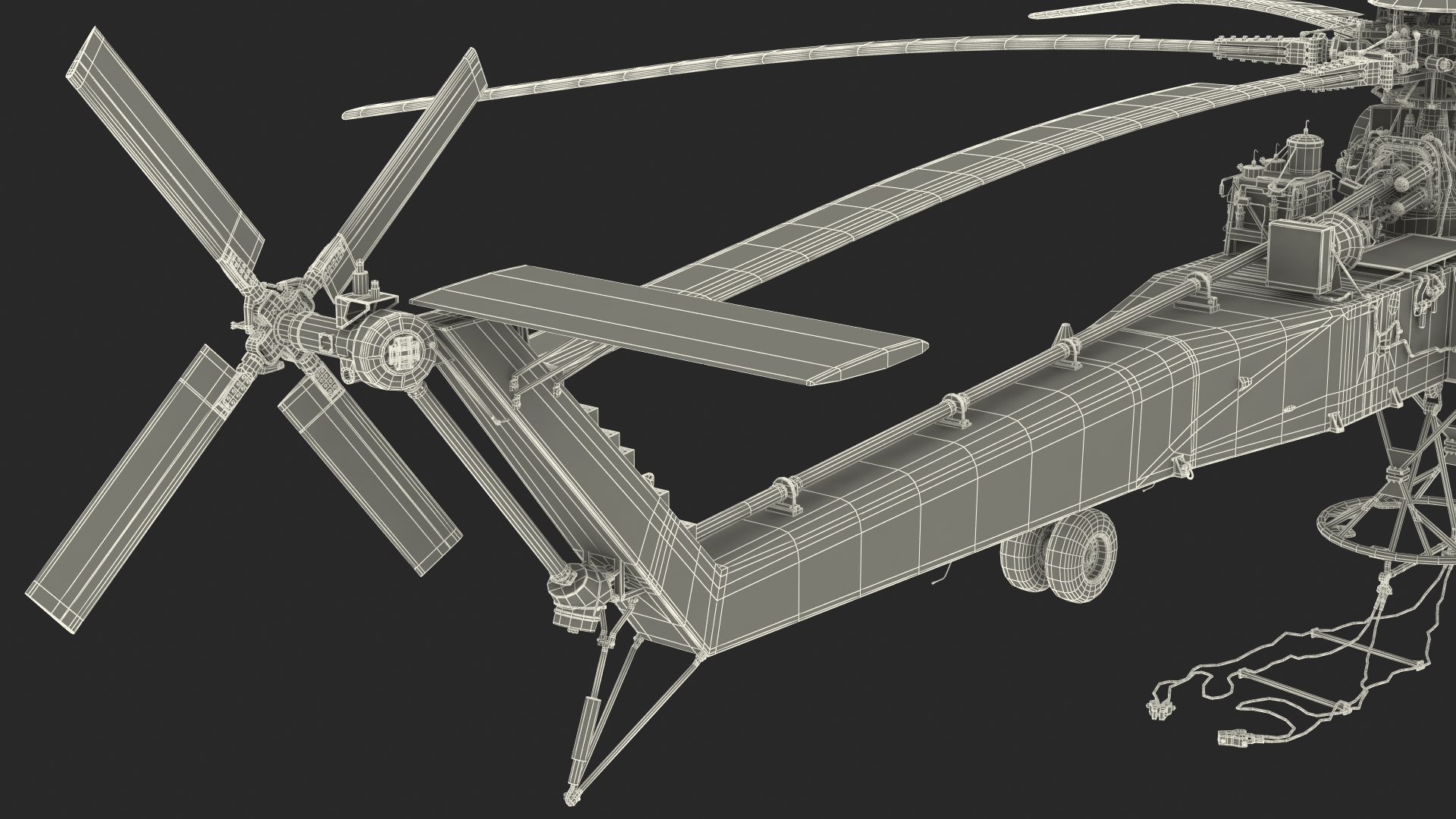 Sikorsky S-64 Skycrane Helicopter Model - TurboSquid 1486456