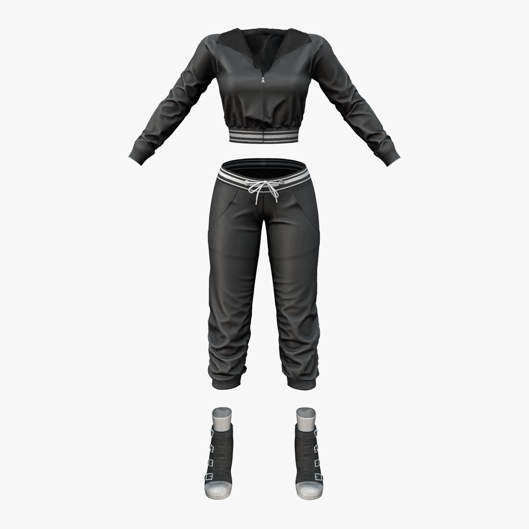 3D Model RnB Street Style Full Outfit - TurboSquid 1885463