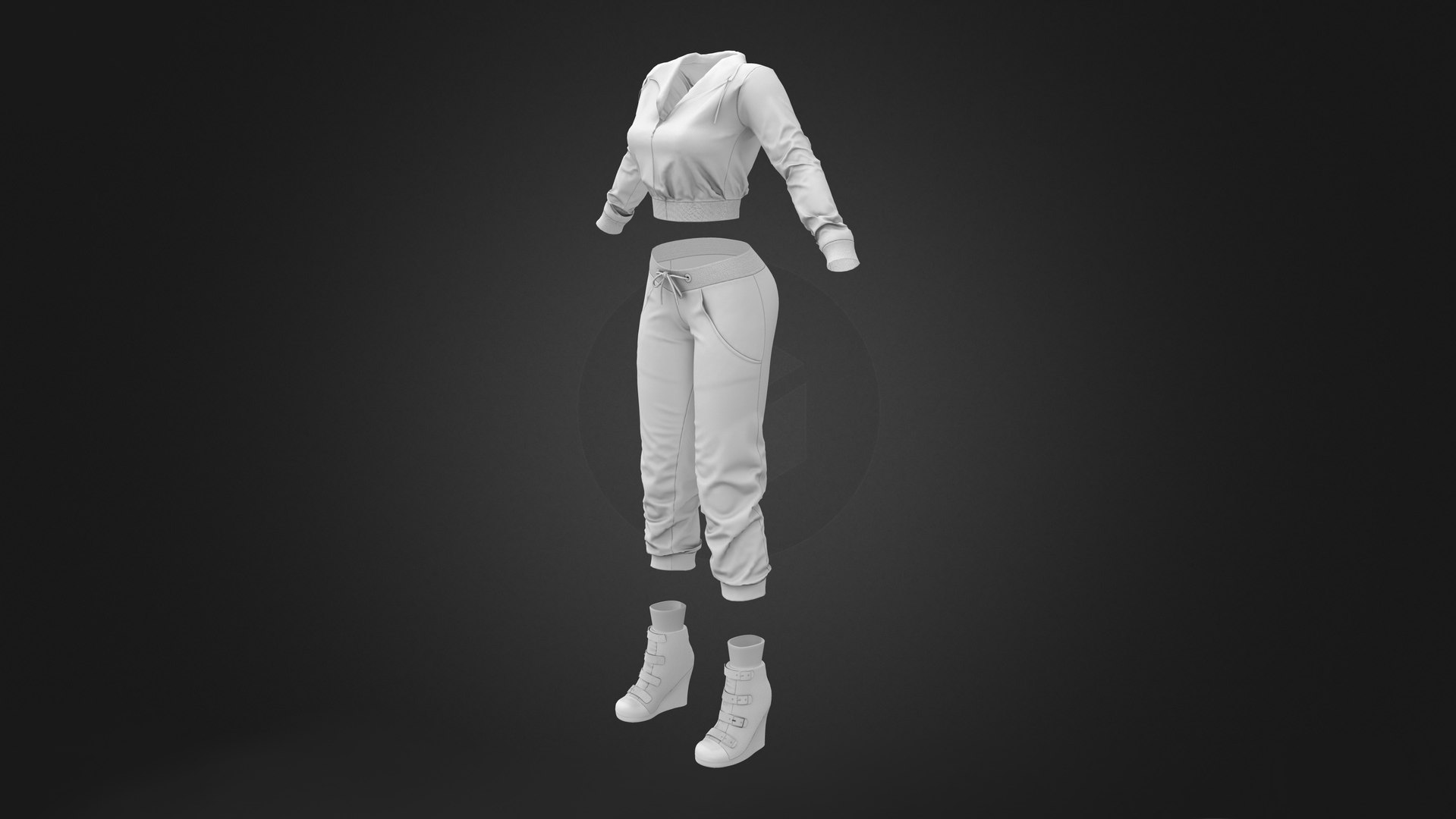 3D Model RnB Street Style Full Outfit - TurboSquid 1885463