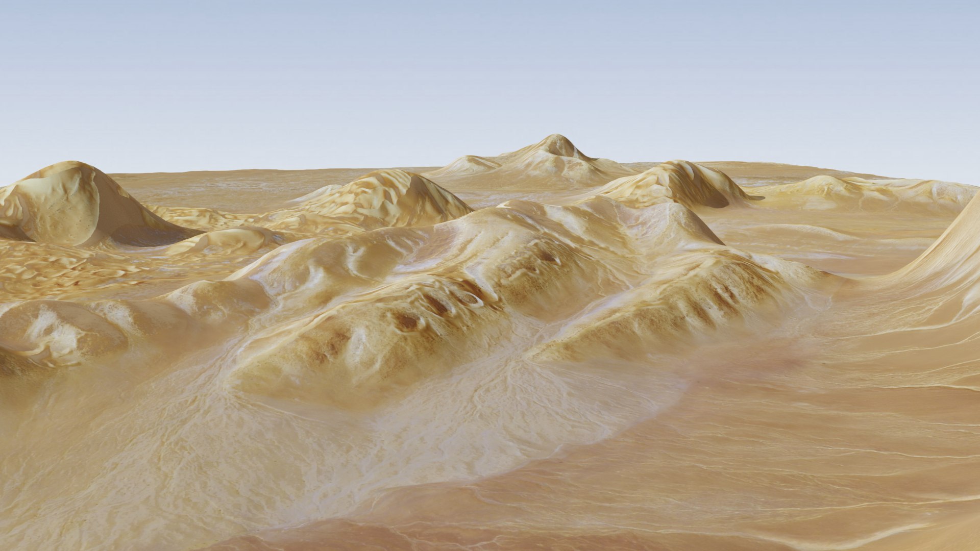 Photorealistic terrain desert mountain range model - TurboSquid 1591663