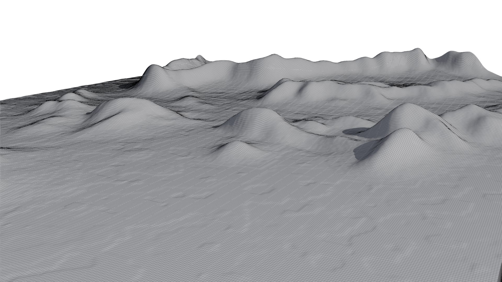 Photorealistic terrain desert mountain range model - TurboSquid 1591663