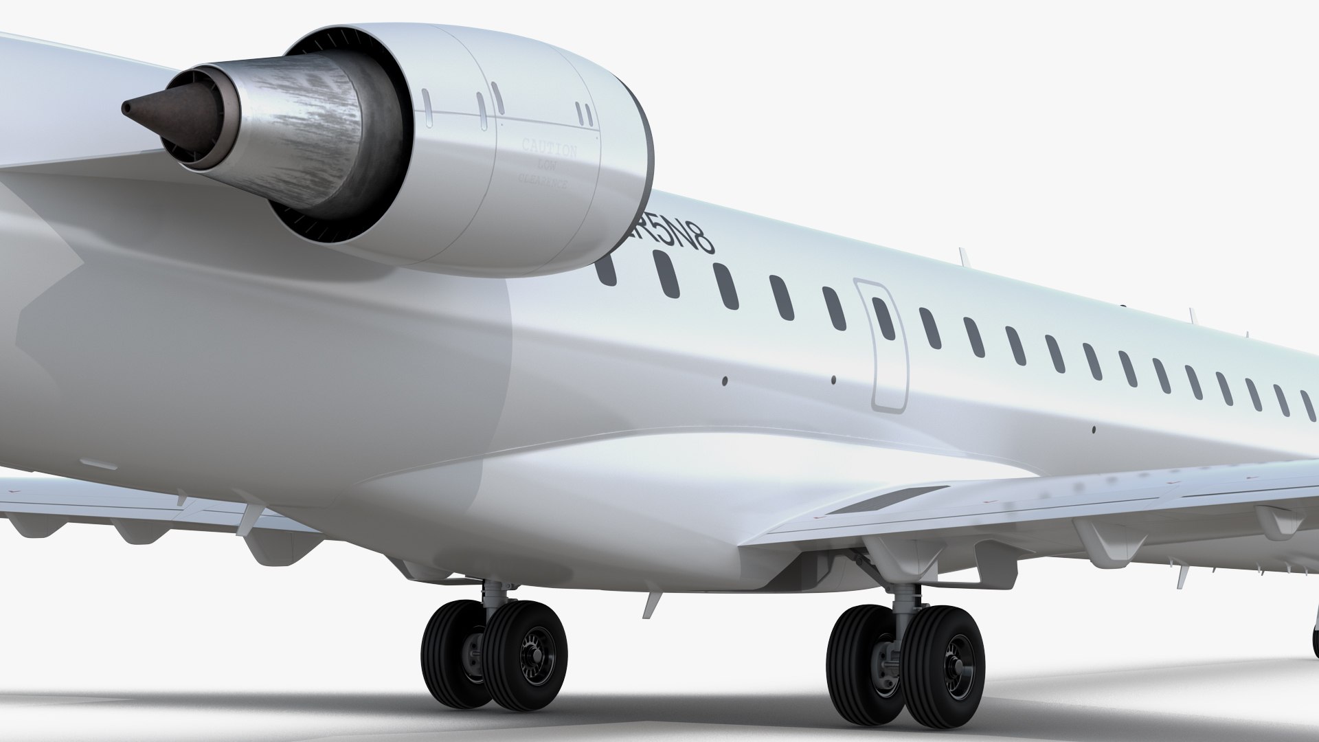 3D Regional Jet Bombardier CRJ550 Exterior Only - TurboSquid 1877991