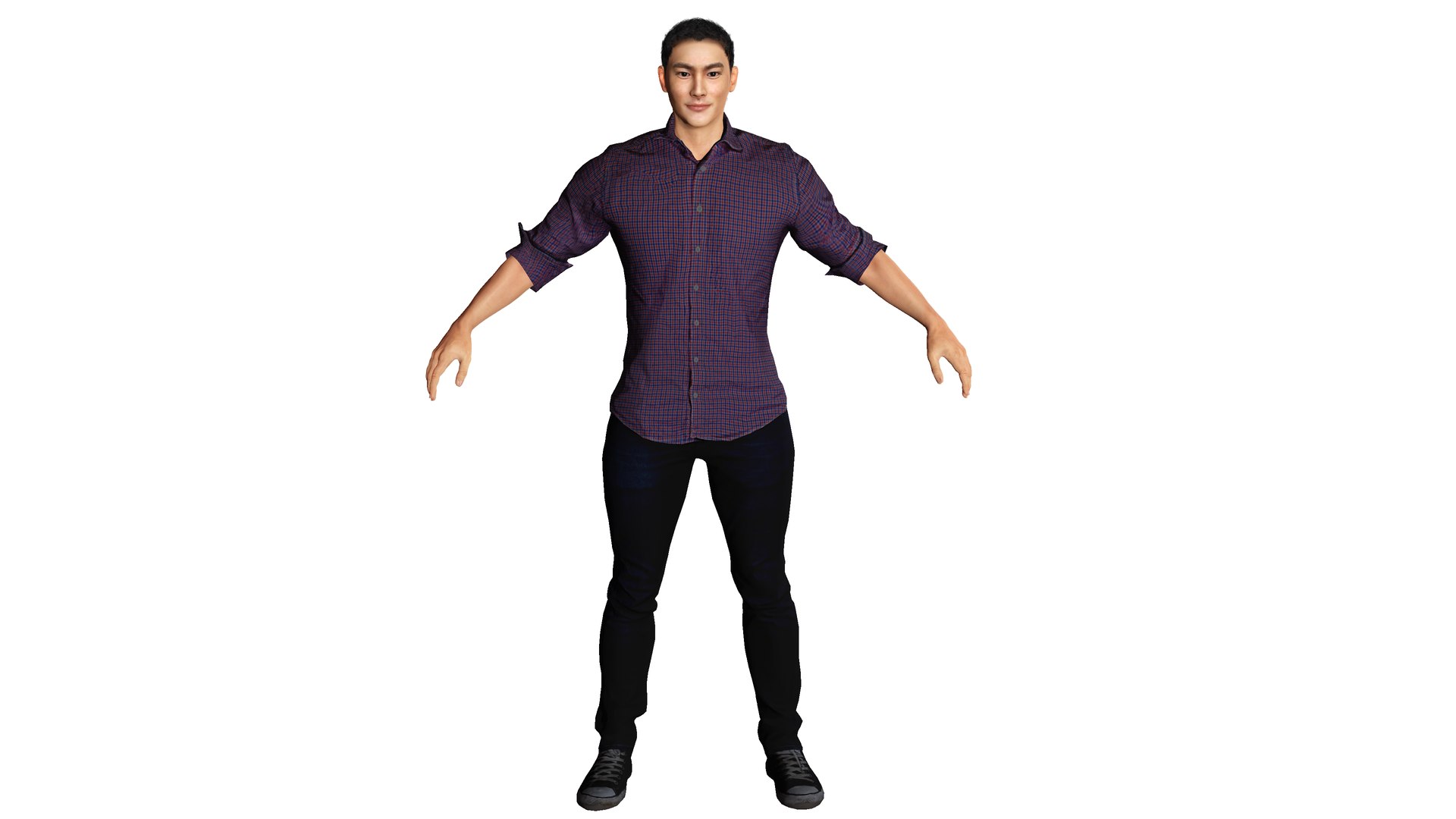 AAA 3D REALISTIC HUMAN MALE CHARACTER - ASIAN KOREAN MAN 02 3D Model ...