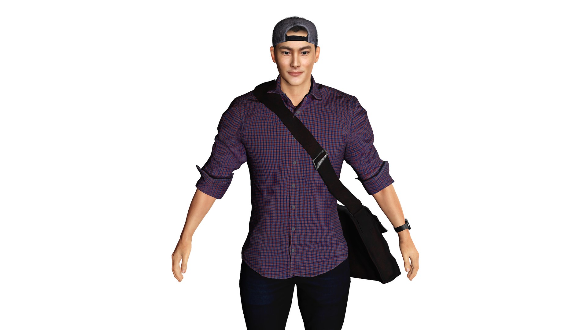AAA 3D REALISTIC HUMAN MALE CHARACTER - ASIAN KOREAN MAN 02 3D Model ...