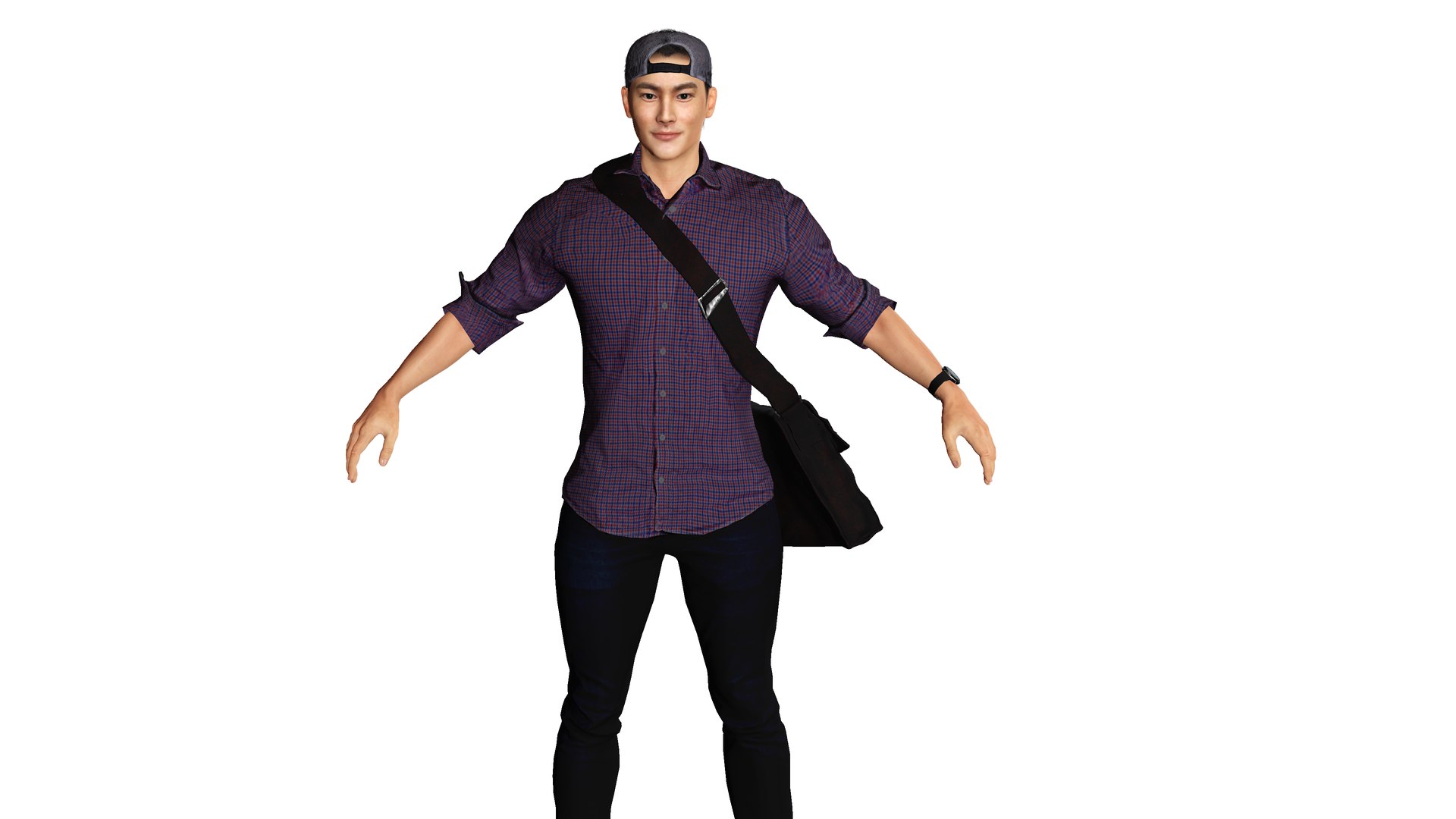 AAA 3D REALISTIC HUMAN MALE CHARACTER - ASIAN KOREAN MAN 02 3D Model ...