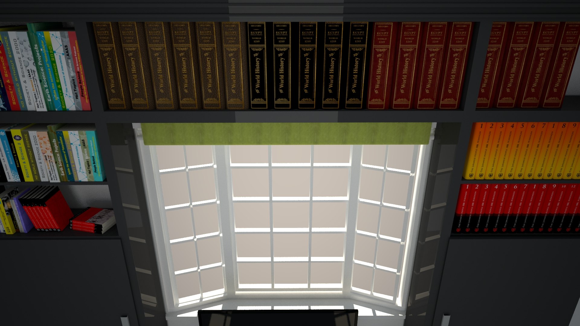 3d Bookcase Books