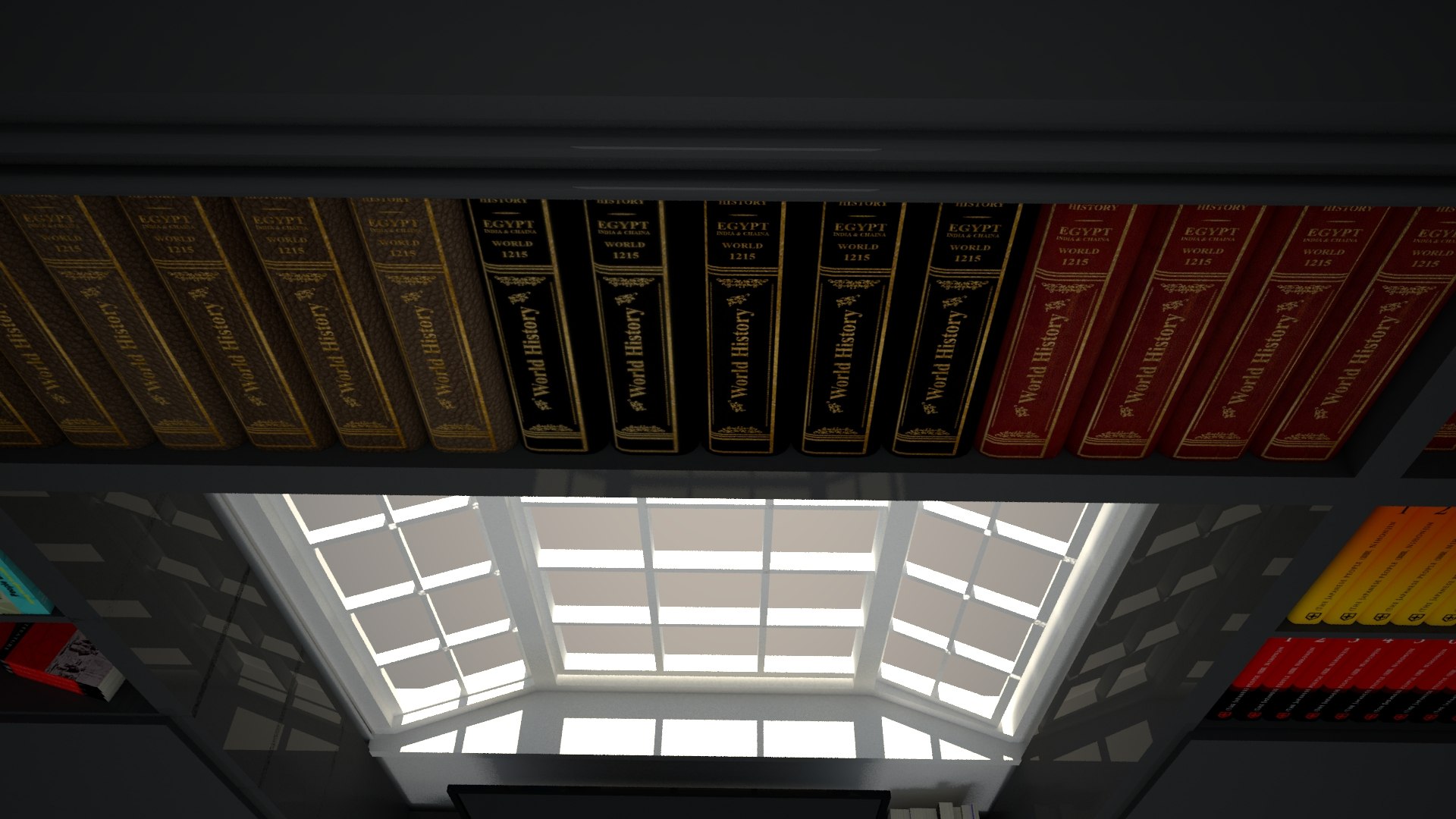 3d Bookcase Books