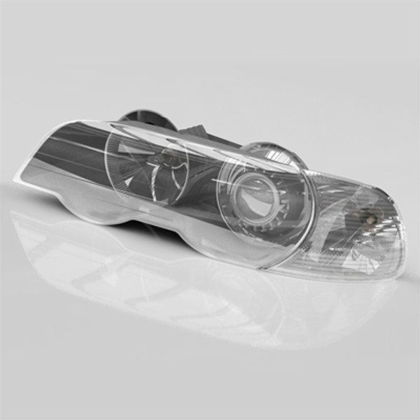 car headlight 3d model