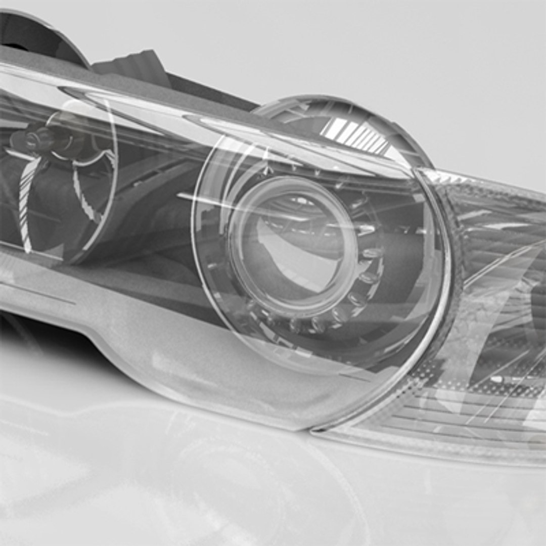 Car Headlight 3d Model