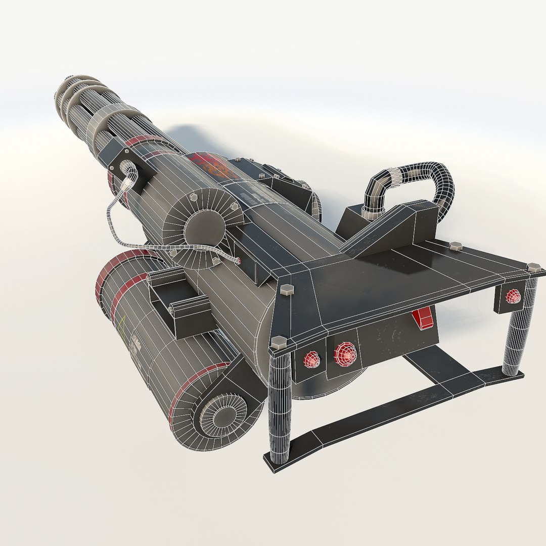 3d Realistic Minigun
