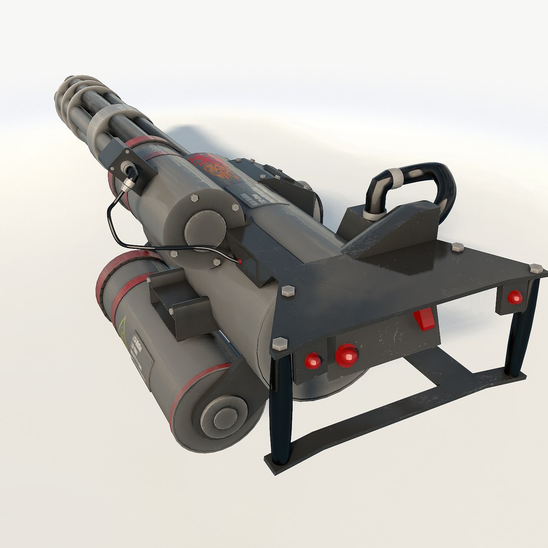 3d Realistic Minigun