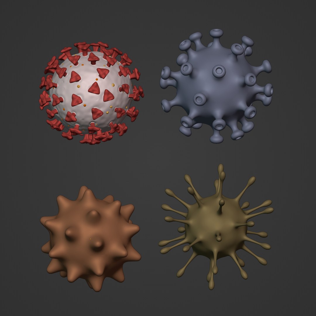 3D Model Virus Pack - TurboSquid 2125911