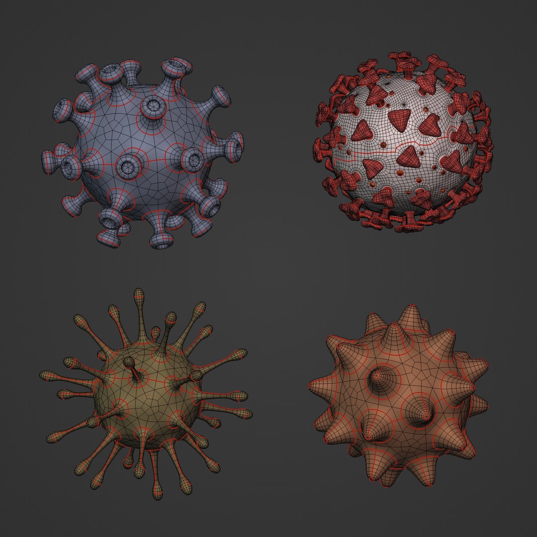 3D Model Virus Pack - TurboSquid 2125911