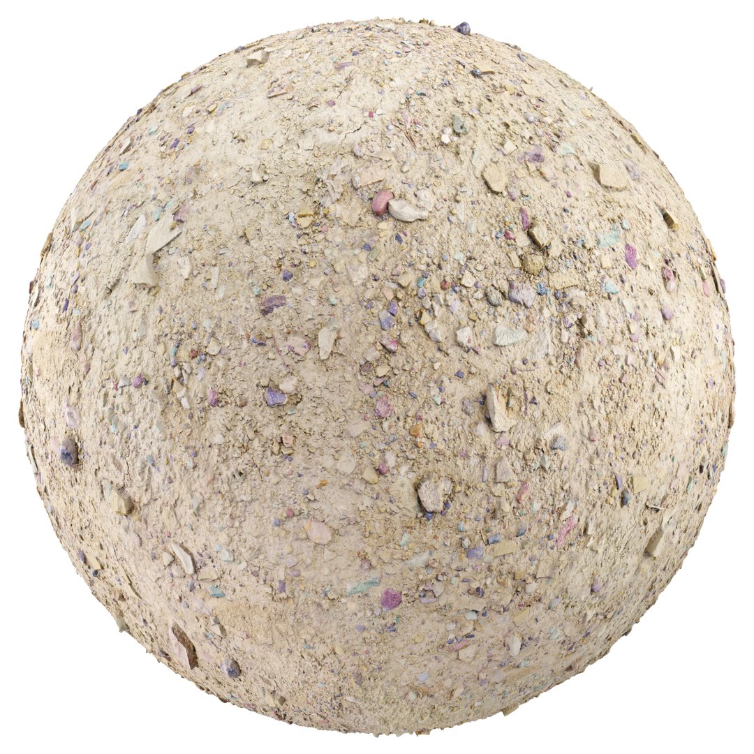 PBR Scanned Ground Texture Vol 01- Seamless 8K PBR Material Model ...