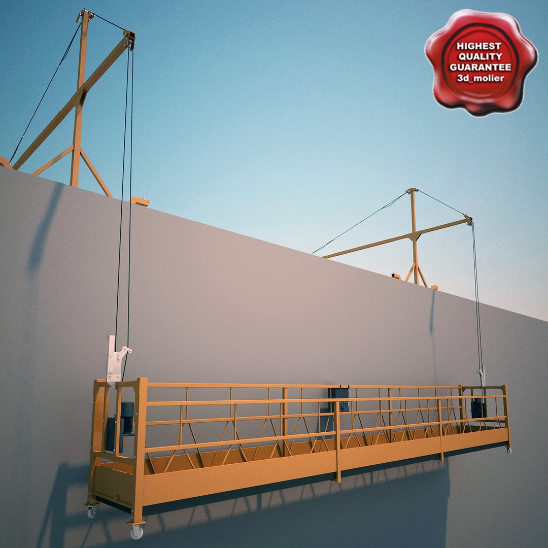 3d 3ds Window Cleaning Machine Gondola