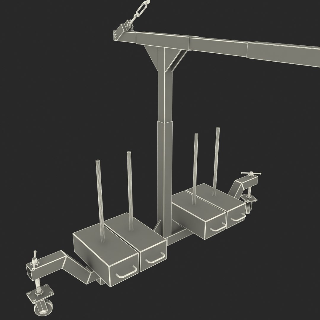 3d 3ds Window Cleaning Machine Gondola