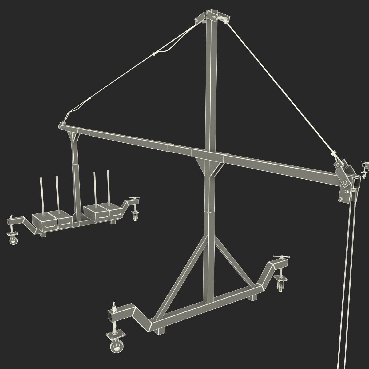 3d 3ds window cleaning machine gondola