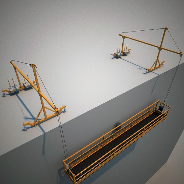 3d 3ds window cleaning machine gondola