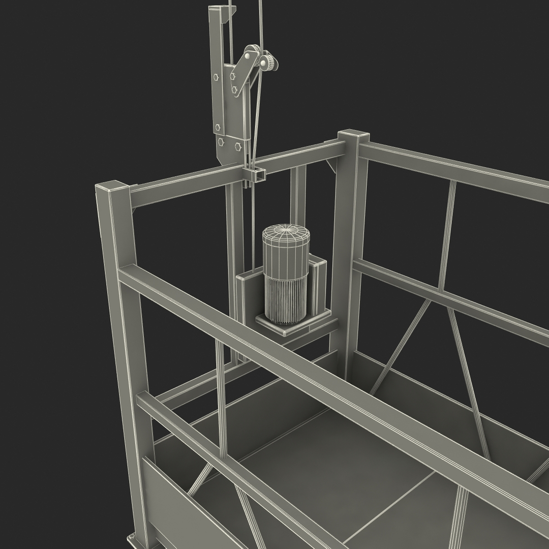 3d 3ds window cleaning machine gondola