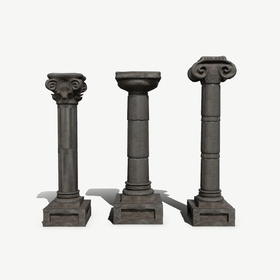 3D Pillar Set - TurboSquid 1795989