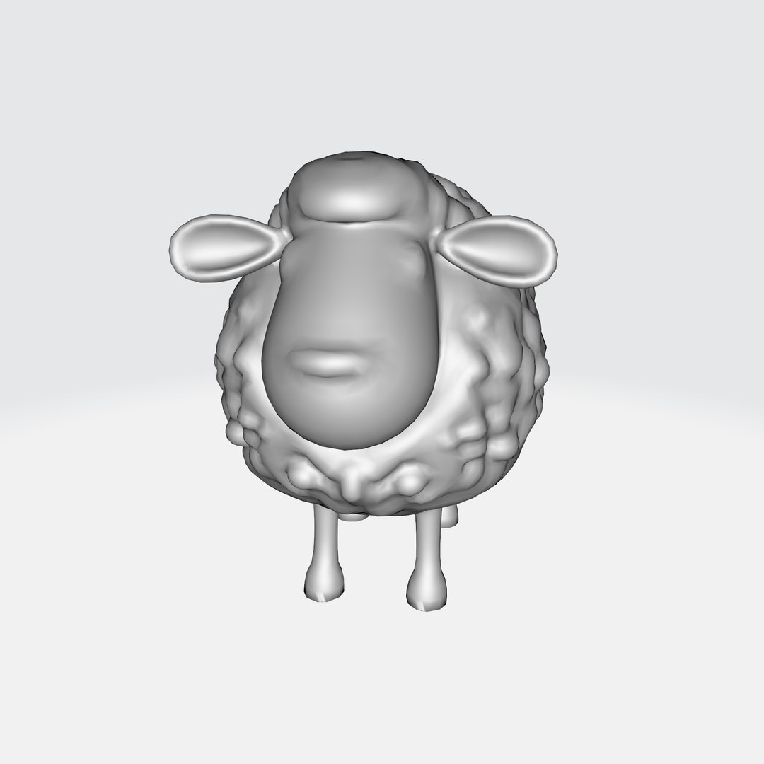 3D Model Charming Cartoon Sheep - TurboSquid 2275806