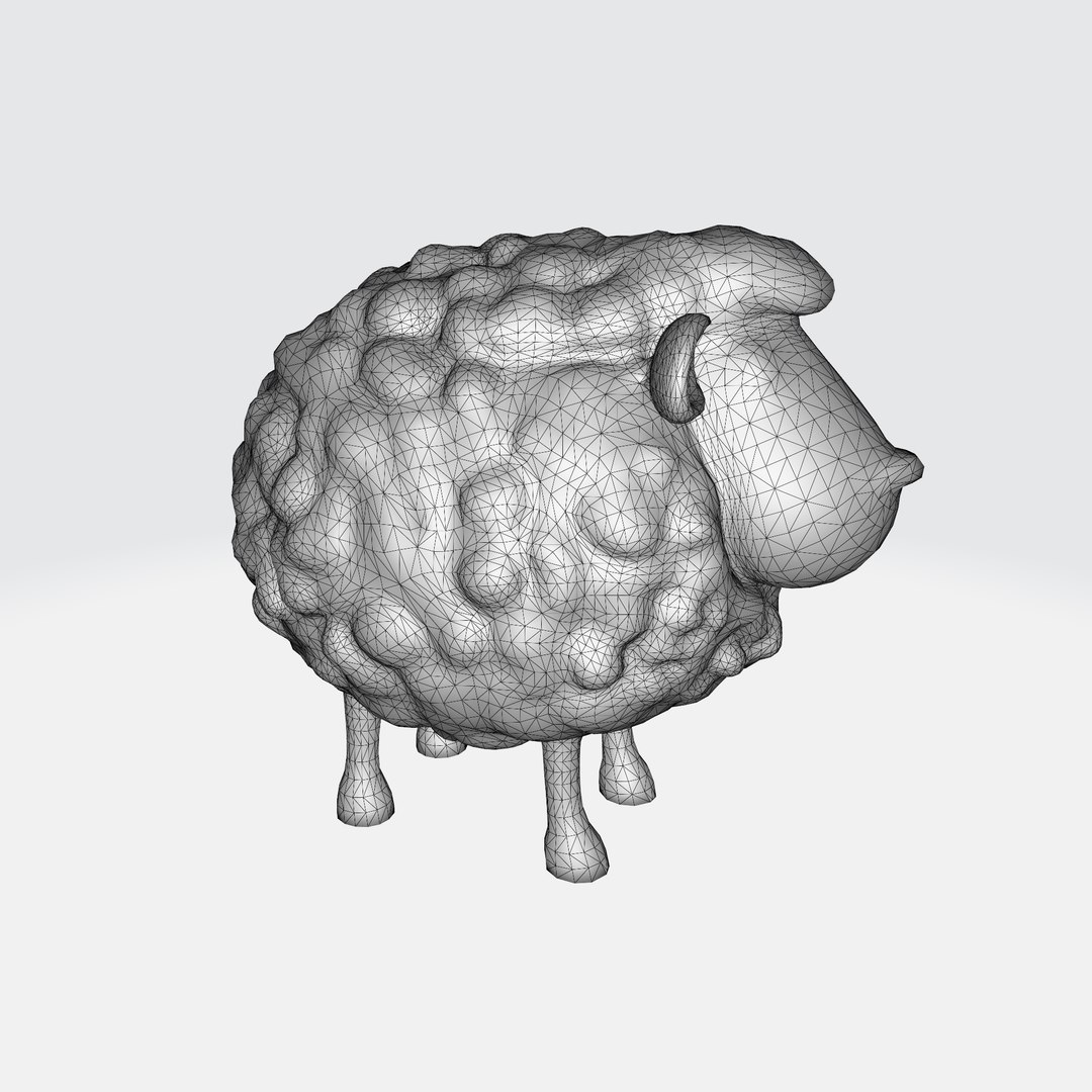 3D Model Charming Cartoon Sheep - TurboSquid 2275806