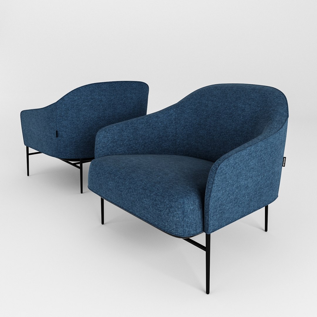Chill lounge chairs model - TurboSquid 1351127