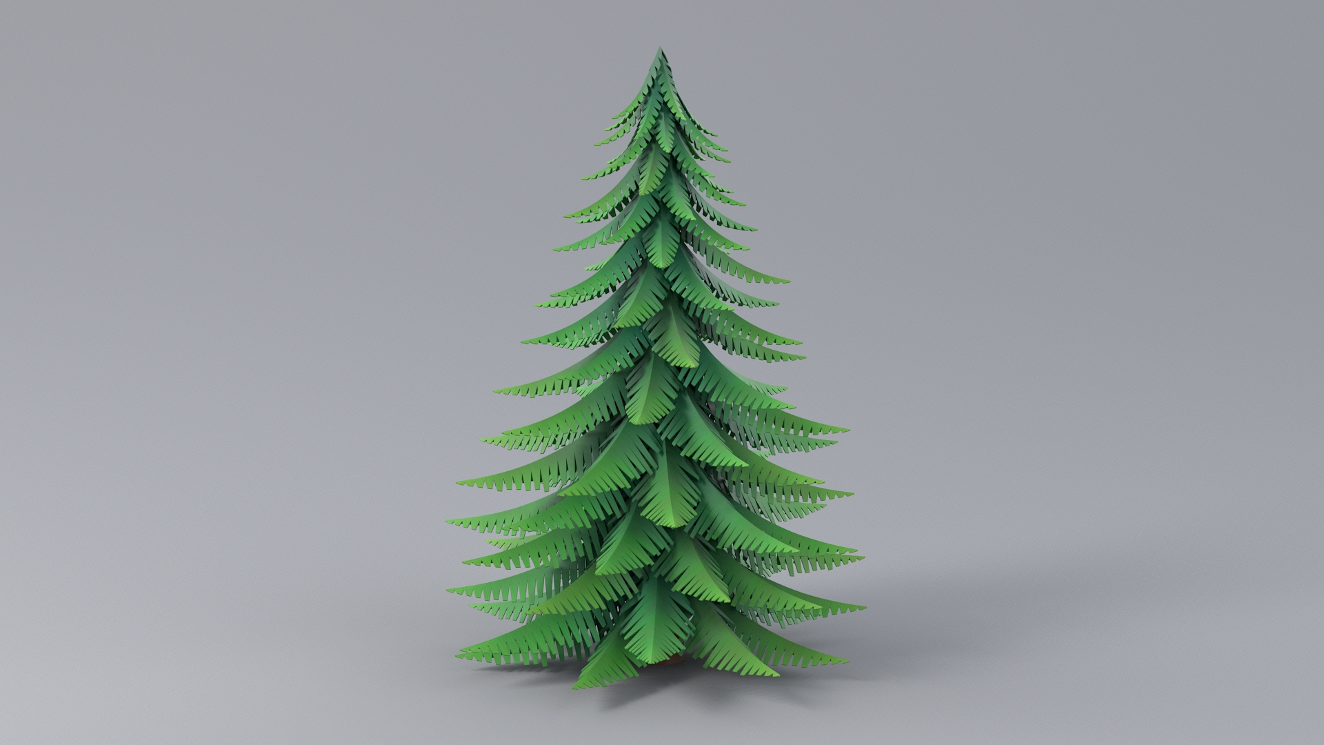 3D Cartoon Fir Tree 05 - TurboSquid 1941461