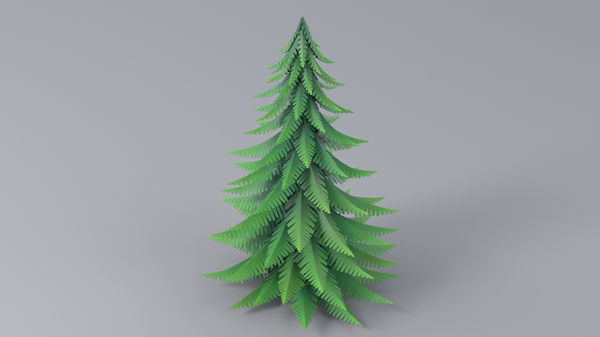 3D Cartoon Fir Tree 05 - TurboSquid 1941461