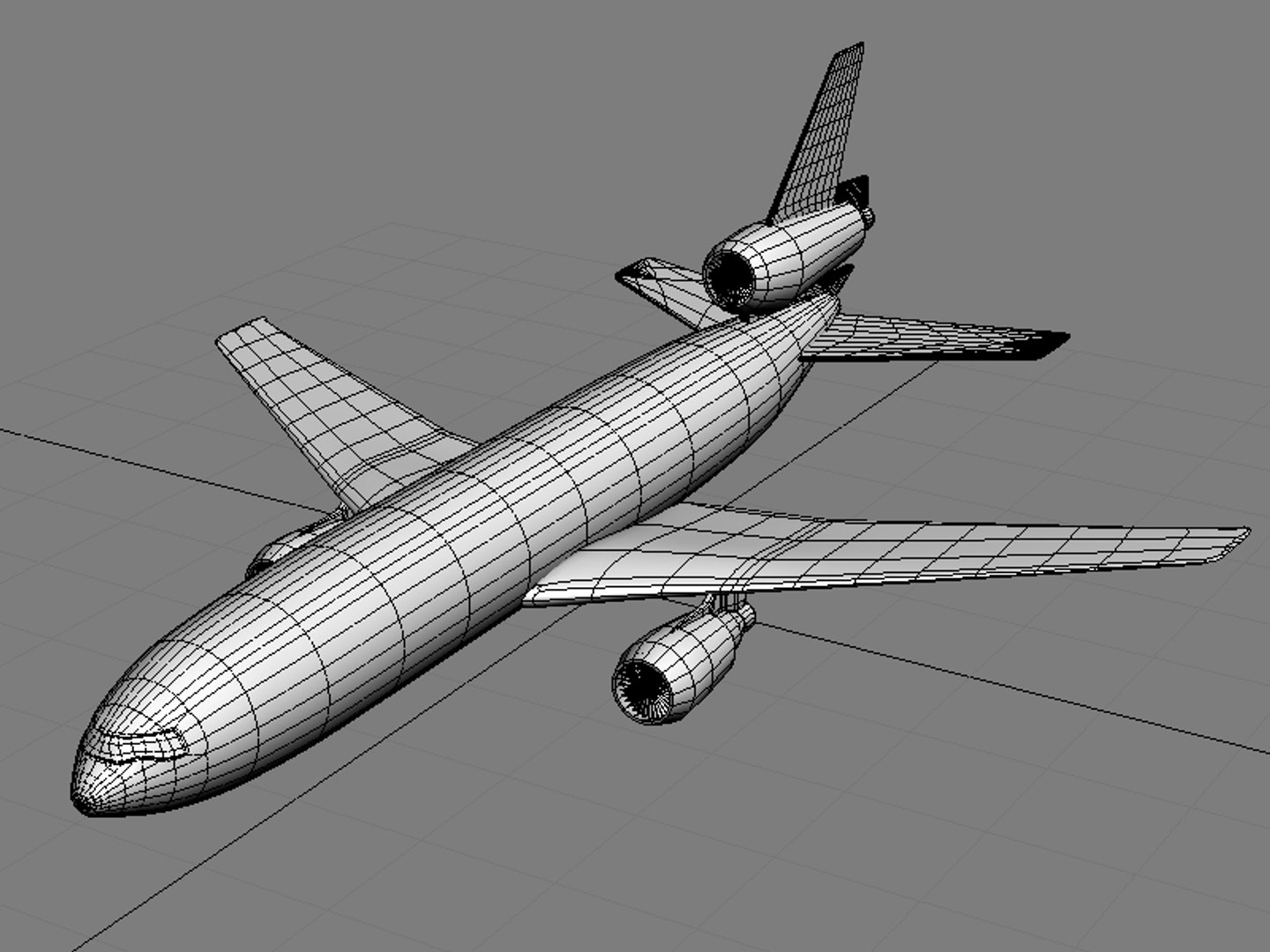Douglas Dc-10 Plane 3d Max