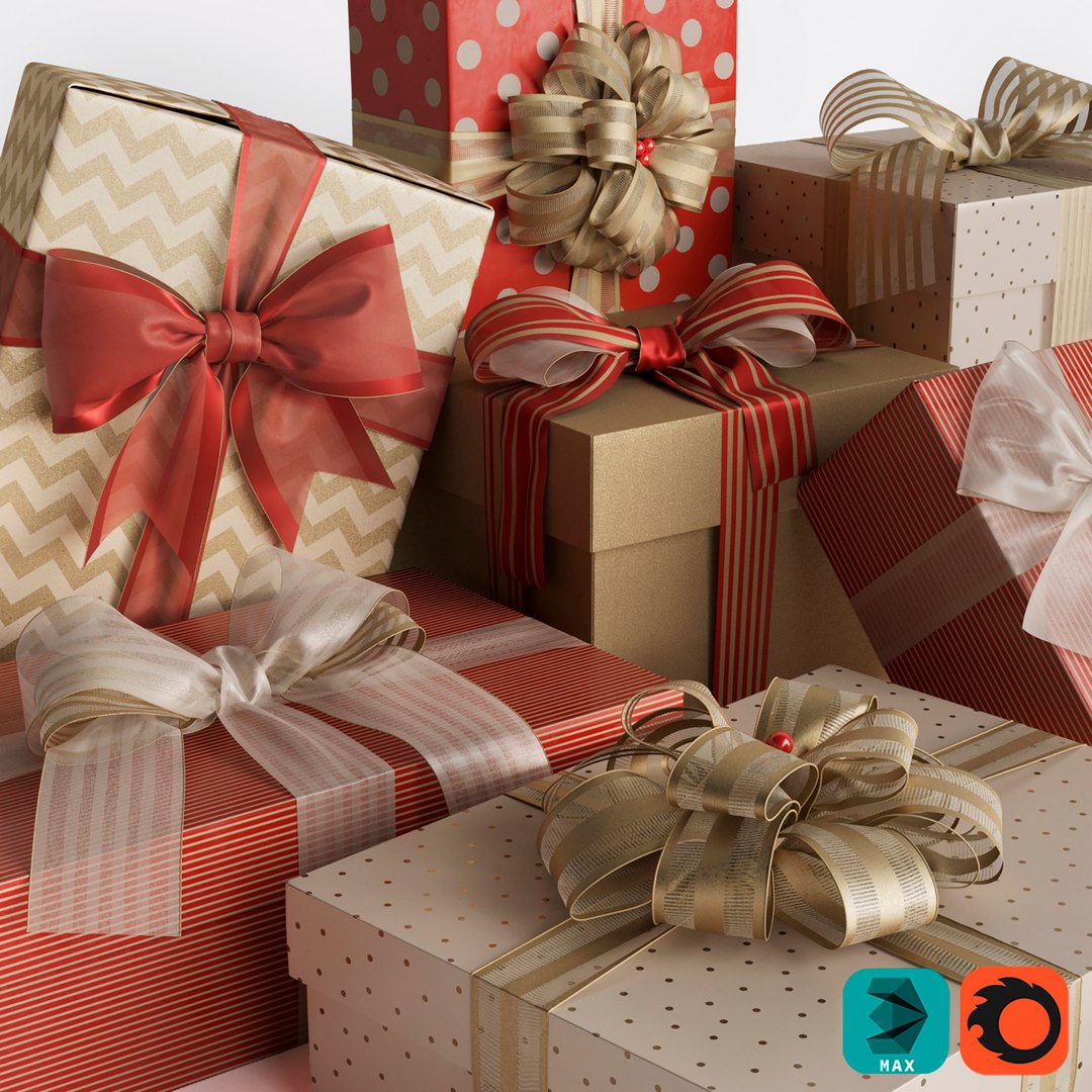 3D Gift Boxes 1 - TurboSquid 2034402