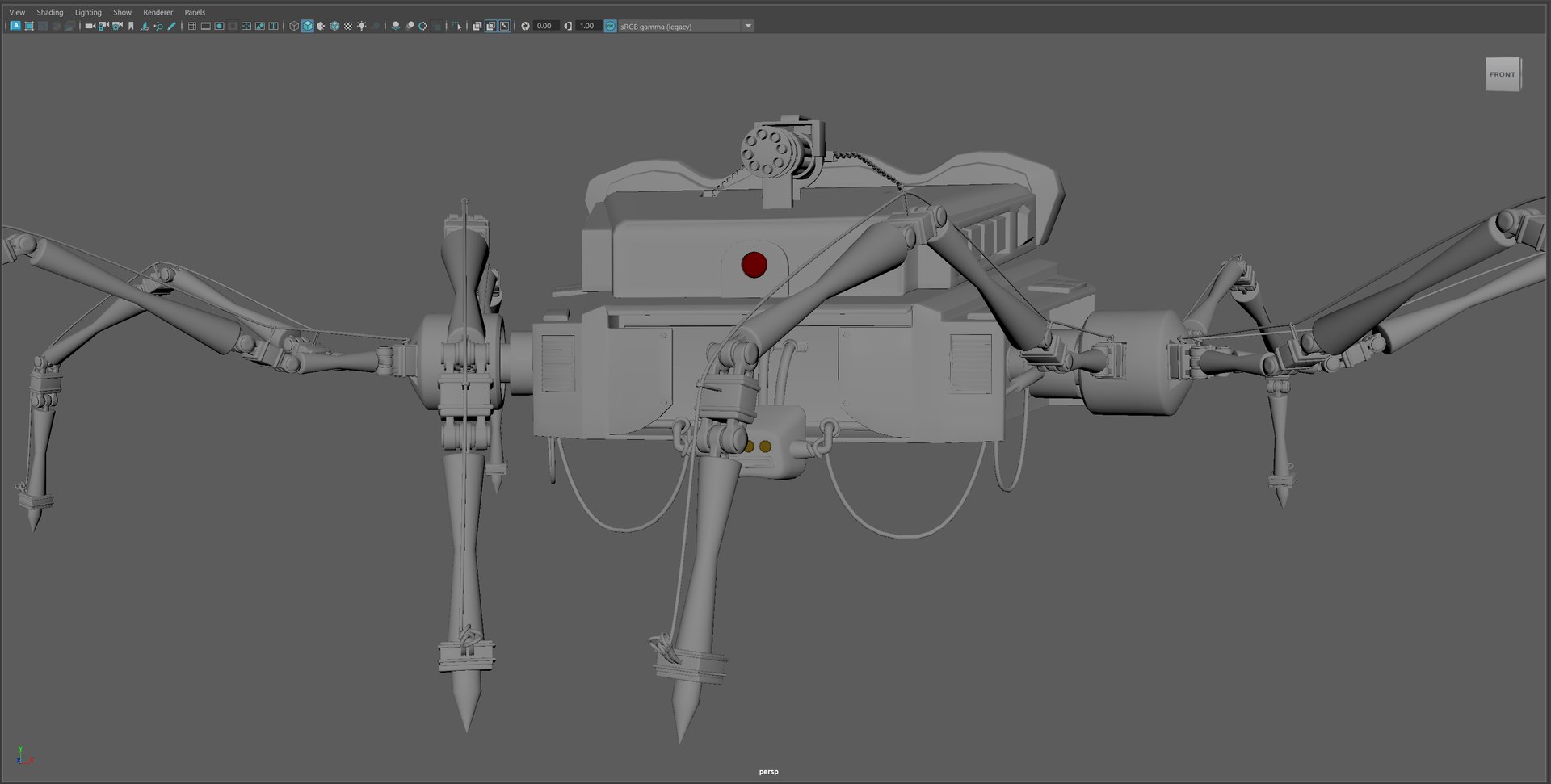 Robotic Character SPIDER With RIG 3D Model - TurboSquid 2369006