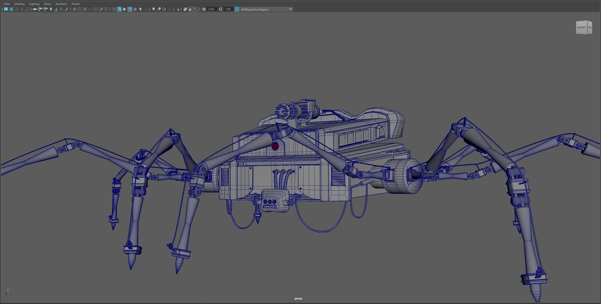 Robotic Character SPIDER With RIG 3D Model - TurboSquid 2369006