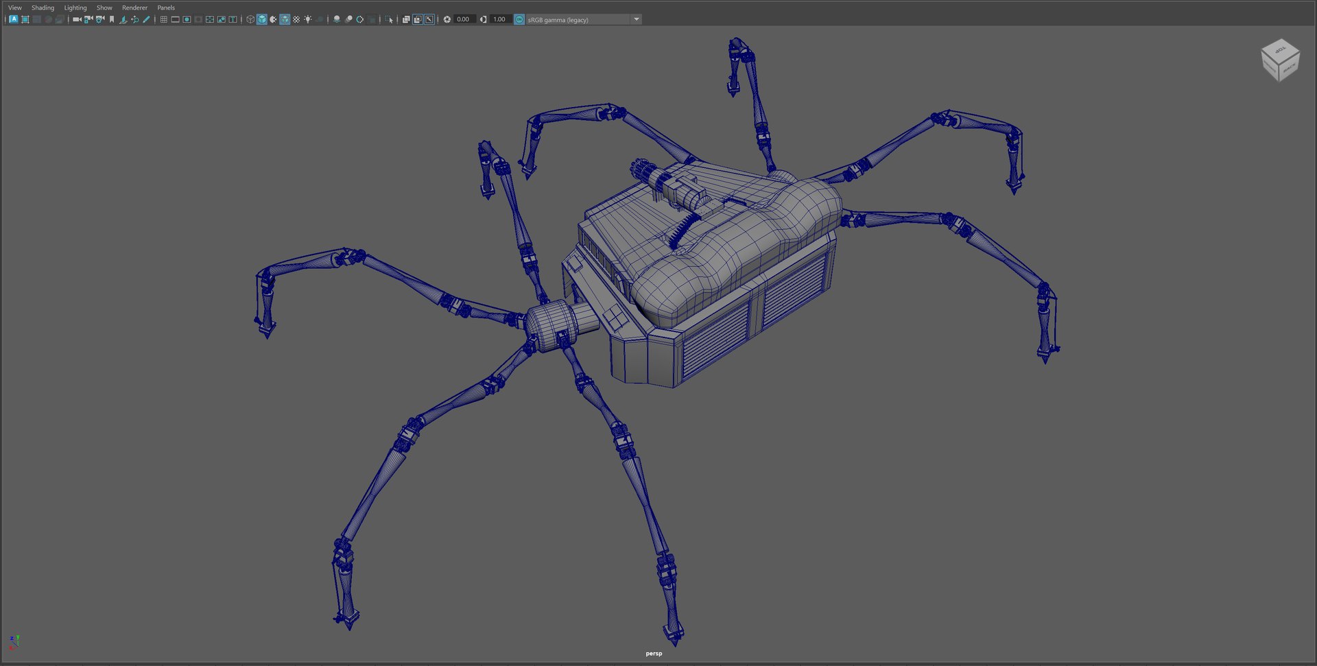 Robotic Character SPIDER With RIG 3D Model - TurboSquid 2369006