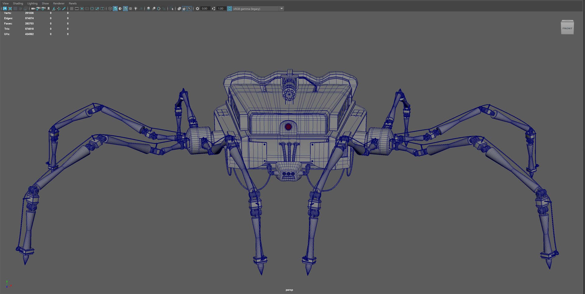 Robotic Character SPIDER With RIG 3D Model - TurboSquid 2369006