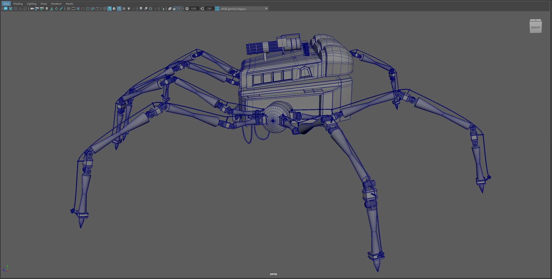 Robotic Character SPIDER With RIG 3D Model - TurboSquid 2369006