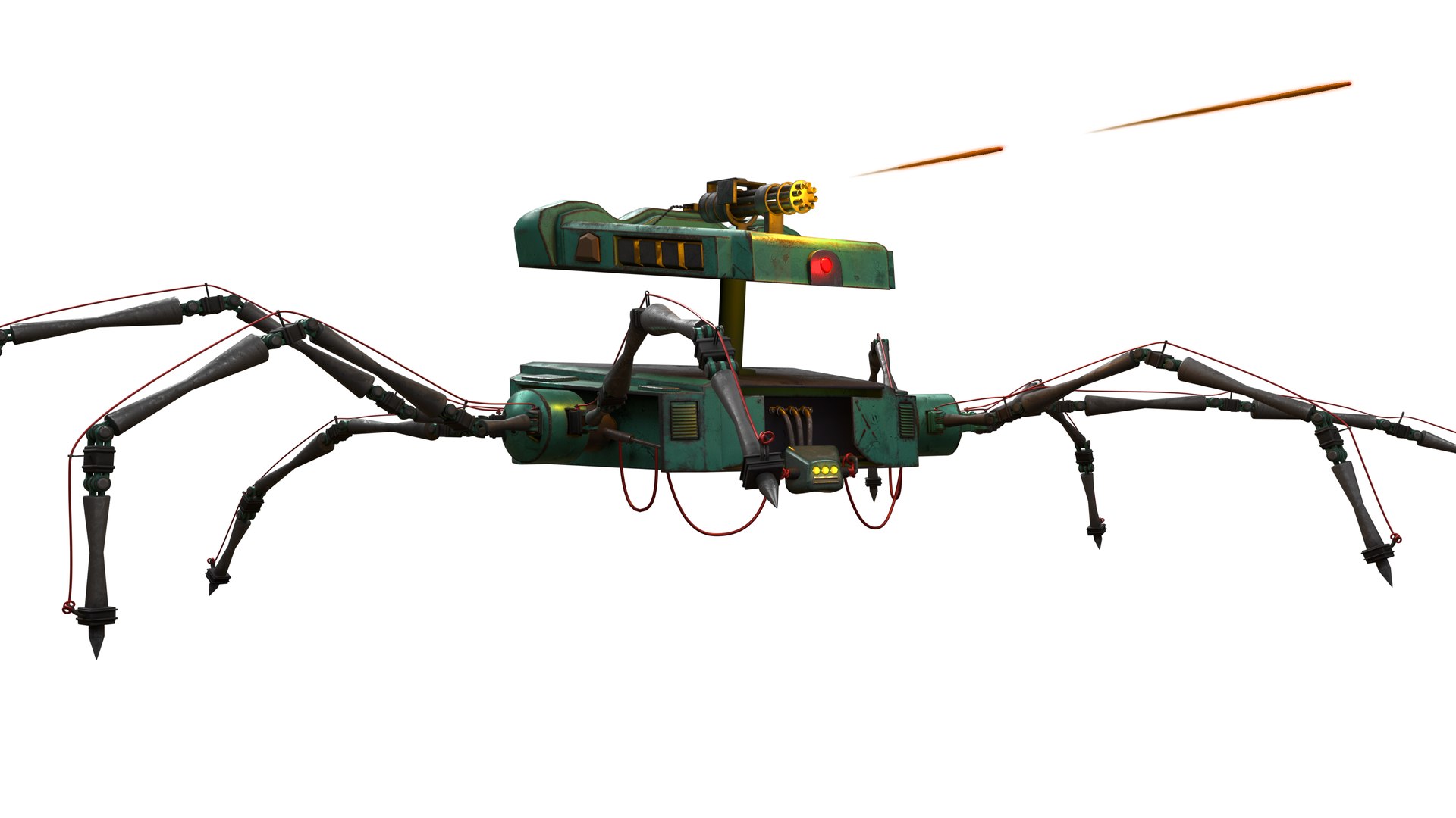 Robotic Character SPIDER With RIG 3D Model - TurboSquid 2369006