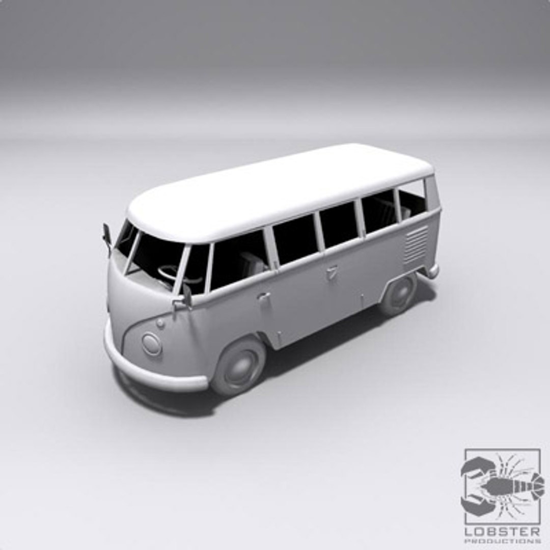 campervan minivan microbus 3d model