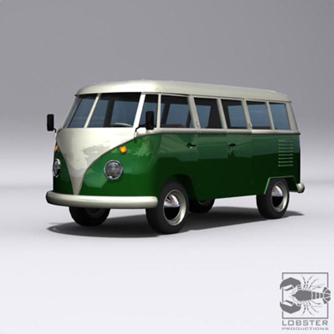 Campervan Minivan Microbus 3d Model
