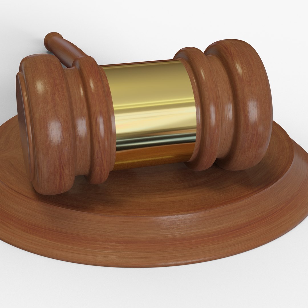 Gavel block 3D model - TurboSquid 1358749