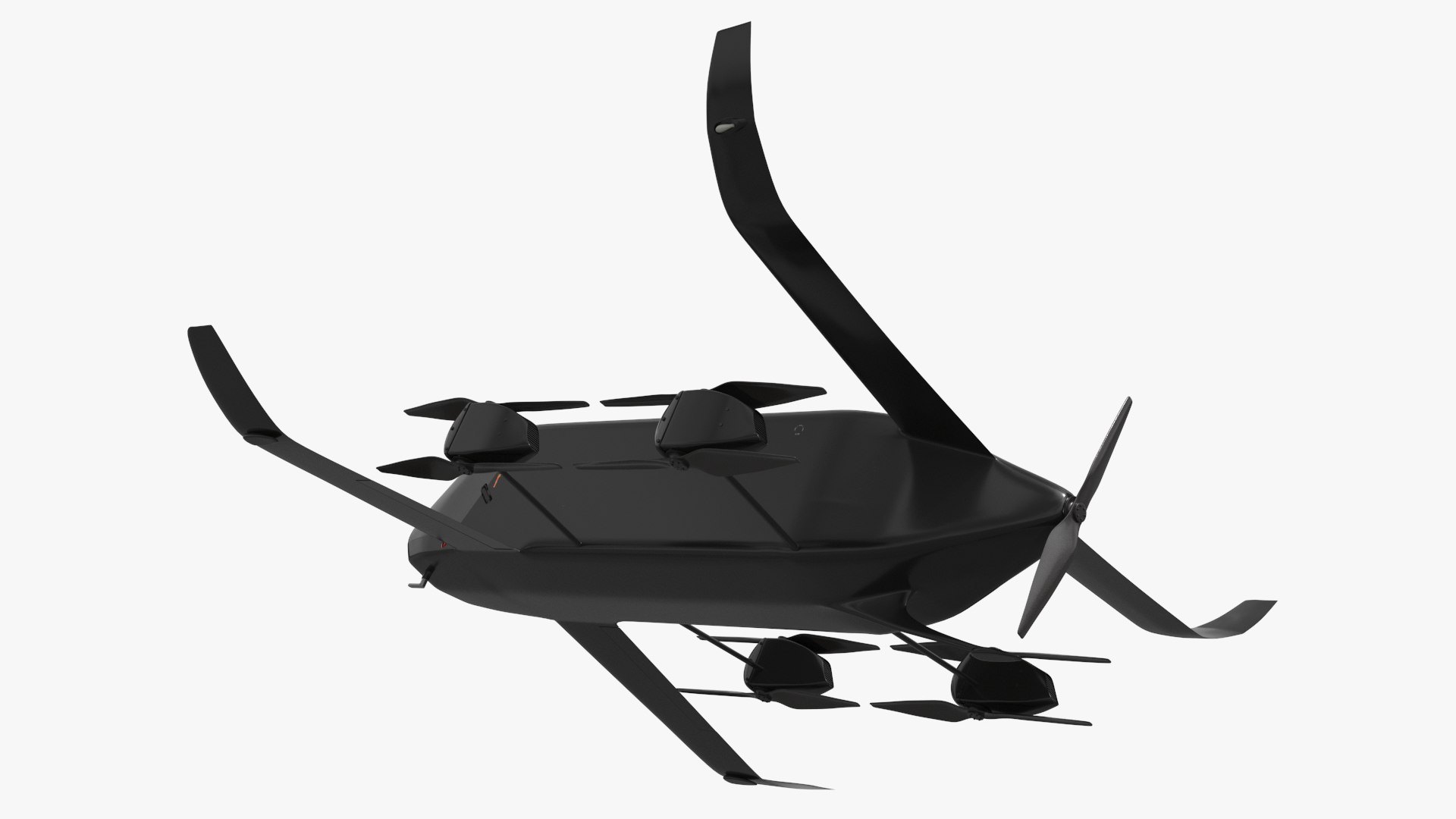 Cargo Delivery Drone With Bag Inside Black 3D Model - TurboSquid 2469262