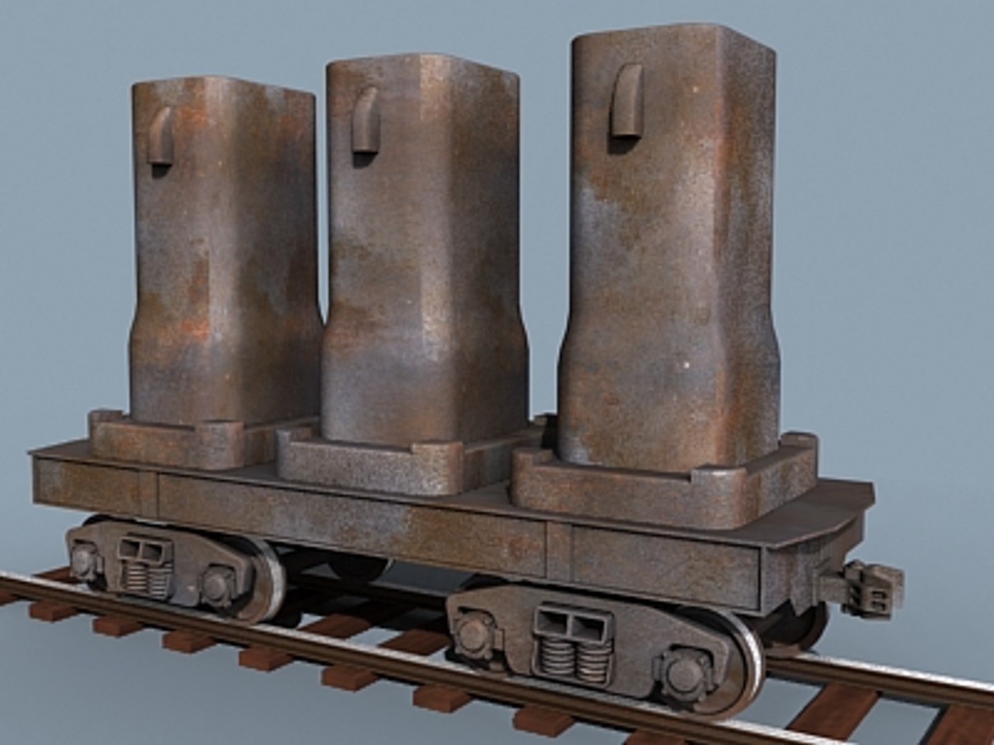 ingot moulds car 3d model