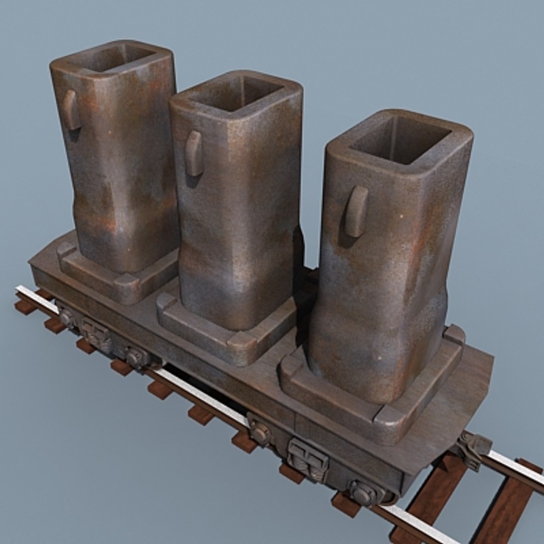 ingot moulds car 3d model