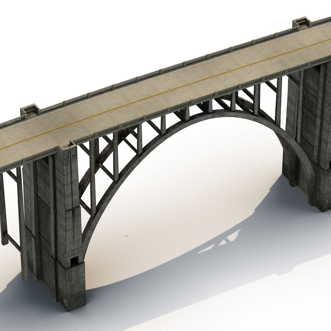 bixby creek bridge big 3d model